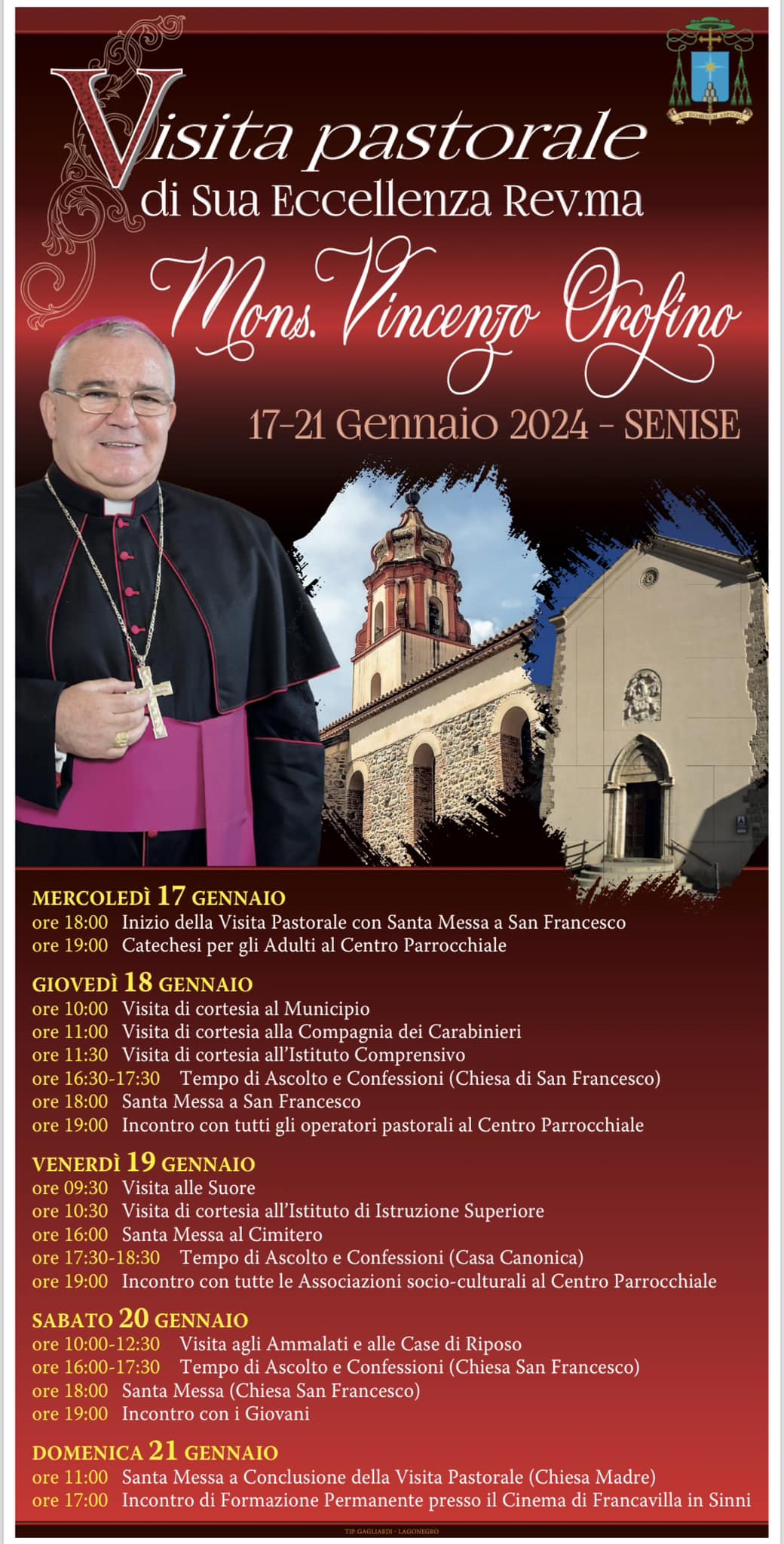 Visita Pastorale di Sua Eccellenza Rev.ma Mons.Vincenzo Orofino 17-21 ...